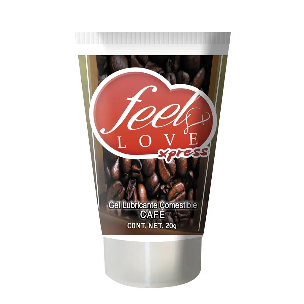 Lubricante Feel Love 20ml CAFÉ | Distribuidora Diamante